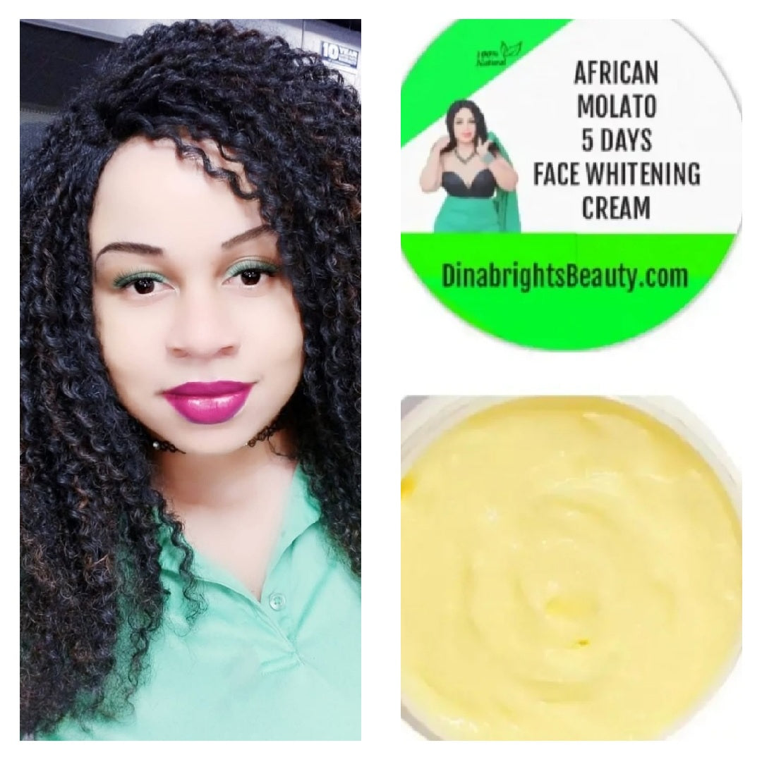 AFRICAN MOLATO 5DAYS FACE WHITENING CREAM. YOU WANT 5 SHADES FAST GET